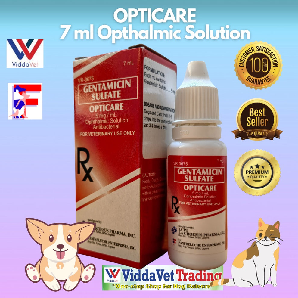 Opticare Ophthalmic Solution 7ml - Professional Eye Treatment for Dogs ...