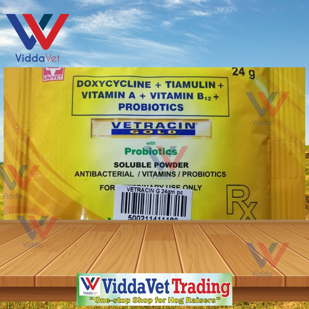 Vetracin Gold with Probiotics 5g - Swine & Poultry Antibiotic ...