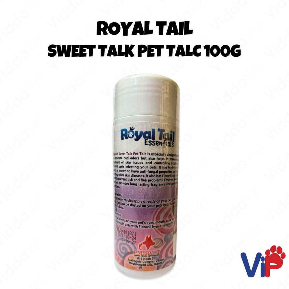 Royal Tail Sweet Talk Talc 100g - Premium Pet Grooming Powder ...